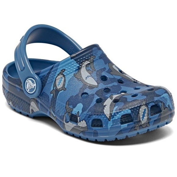 CROCS | Shoes | Crocs Kids Classic Shark Slip On Clogs | Poshmark